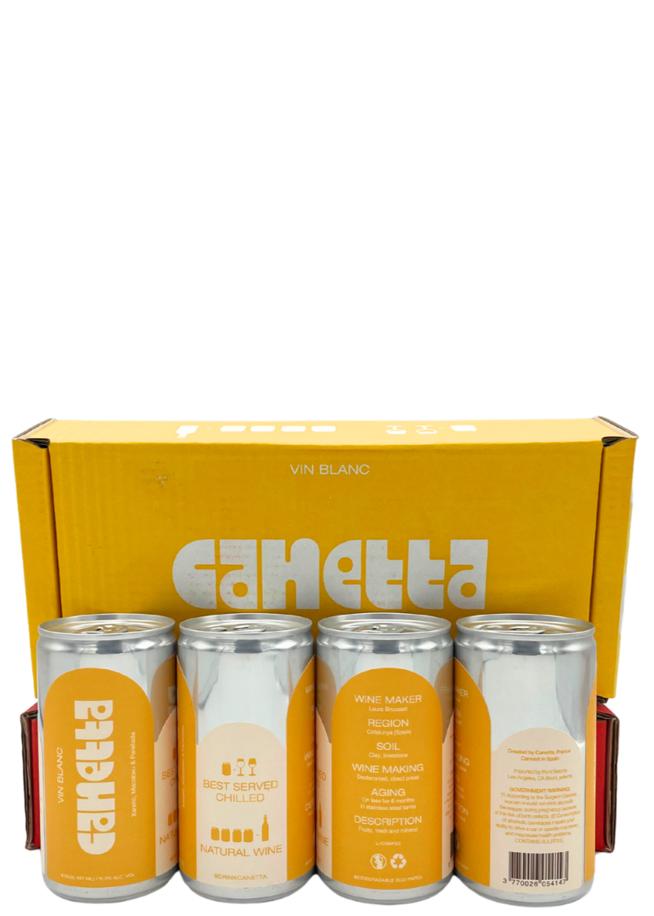 4 pack - Canetta White Canned Wine (187ml each) – La Cabane Hong Kong